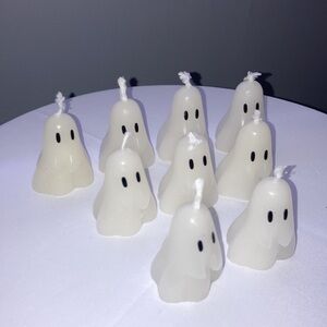 Unbranded | Accents | Nine Halloween White Ghost Mini Soy Wax Burning ...